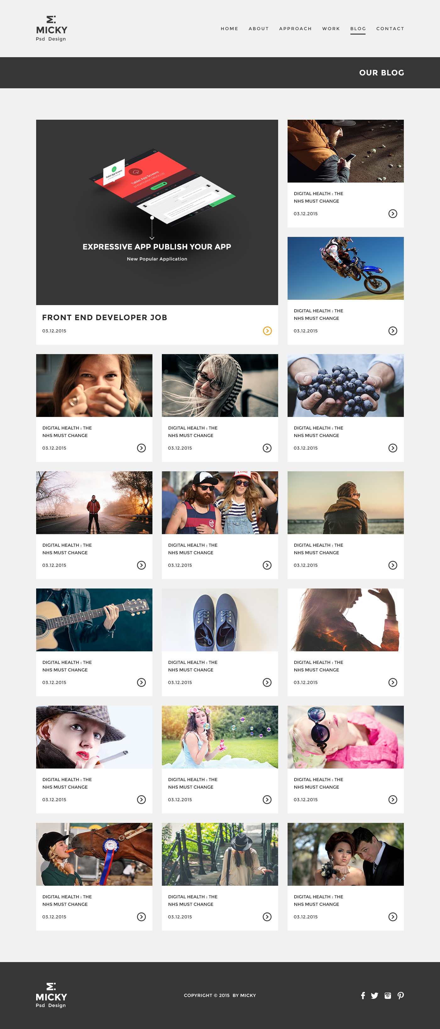 MICKY CREATIVE PSD TEMPLATE by kamleshyadav | ThemeForest